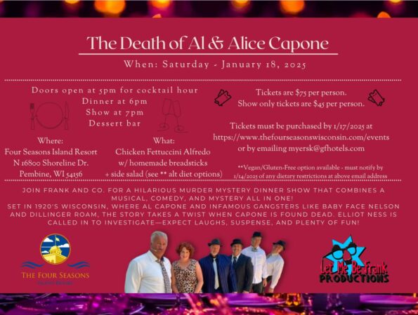 “The Death of Al/Alice Capone” Dinner Show at The Four Seasons Island ...